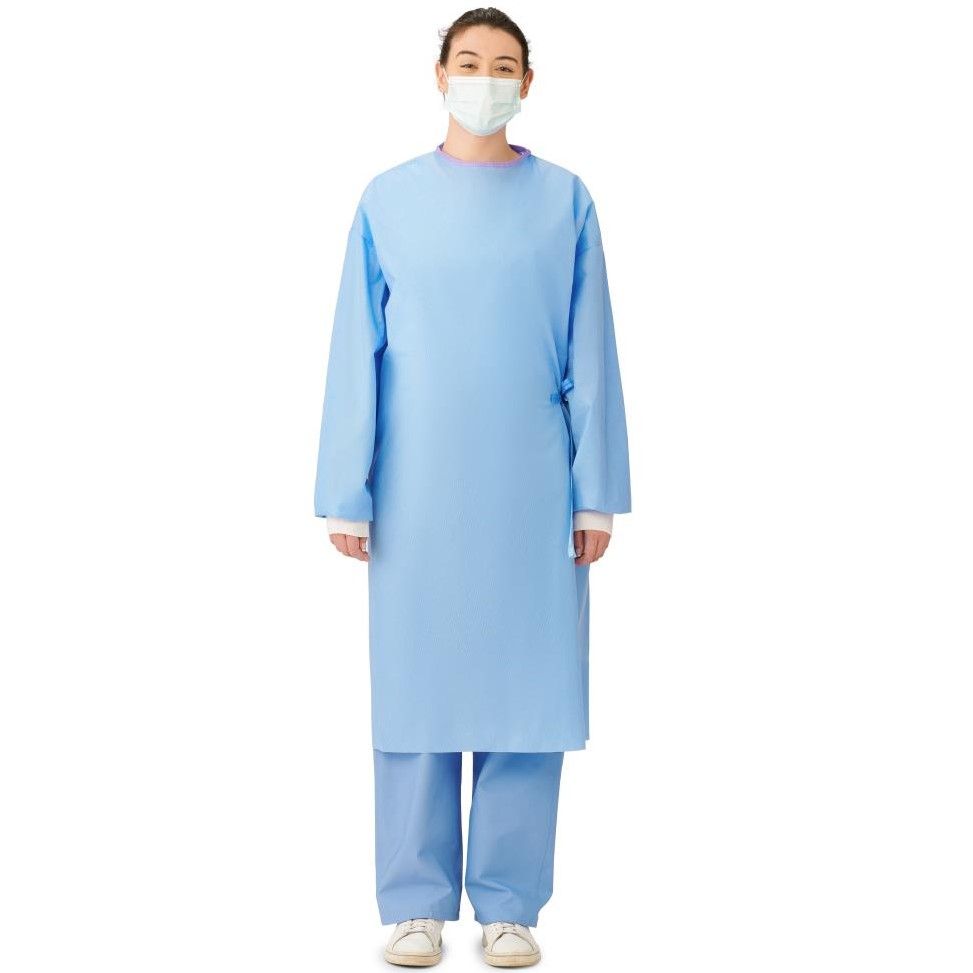 Medline Sirus Sterile Surgical Gown Blue XL Ct