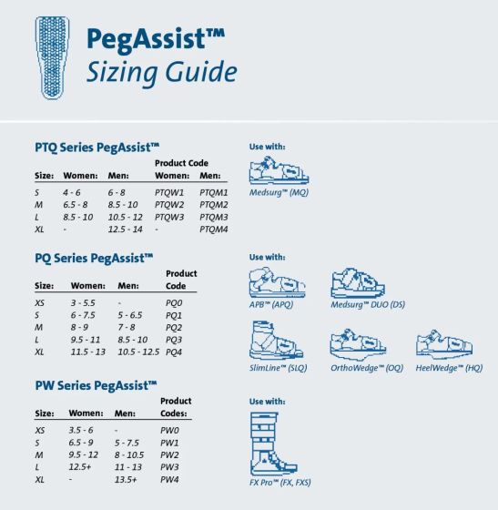 PegAssist PW Series Off-Loading Insoles Size XL 1Pr