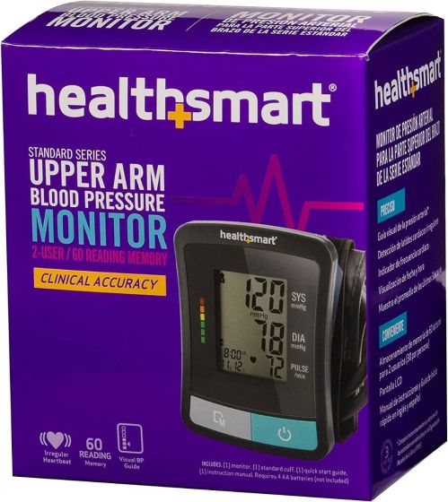HealthSmart Digital Standard Wrist Blood Pressure Monitor with ...