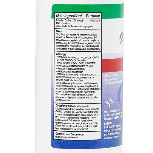 Drug Buster Drug Disposal System 16oz Bottle 1Ct