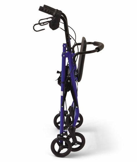 Medline Basic Steel Rollator With 6in Wheels Blue 1Ct