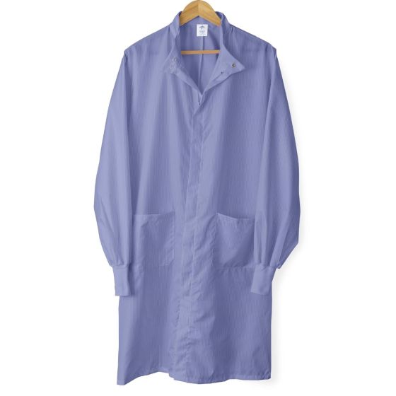 Medline Unisex ResiStat Barrier Lab Coat Ceil Blue XL 1Ct