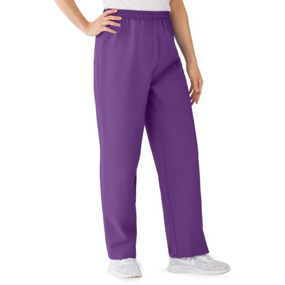 AngelStat Ladies Modern Fit No Pocket Elastic Waistband Scrub Pant ...