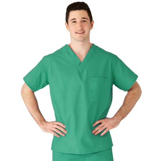 AngelStat Rev V-Neck Scrub Top Jade Angelica 4XL 1Ct