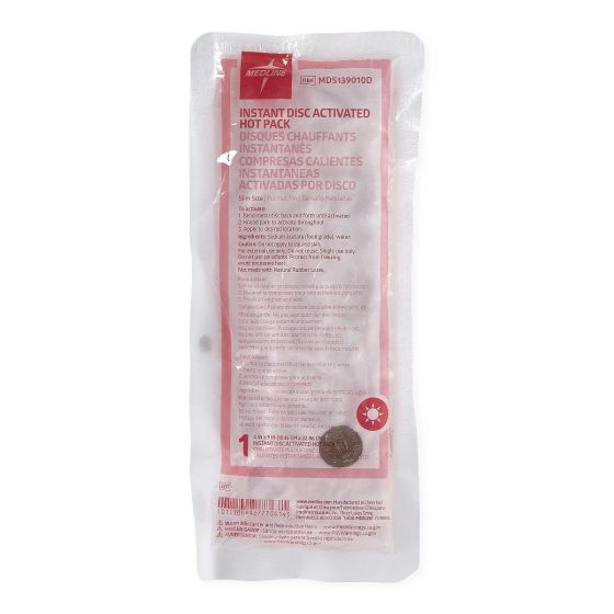 Medline Disc-Activated Instant Hot Pack Slim 4x9 24Ct