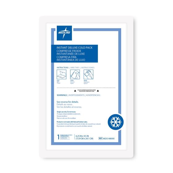 Medline Deluxe Instant Cold Pack Single Use 6.25x9.5 1Ct