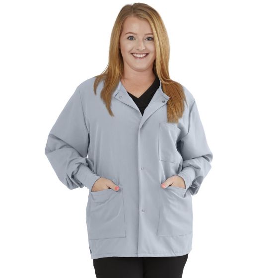 Unisex Lincoln Ave. Cuffed Jacket, Light Gray, Size M