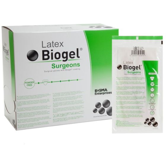 Biogel Latex Sterile Surgical Gloves Size 7.5 50Ct