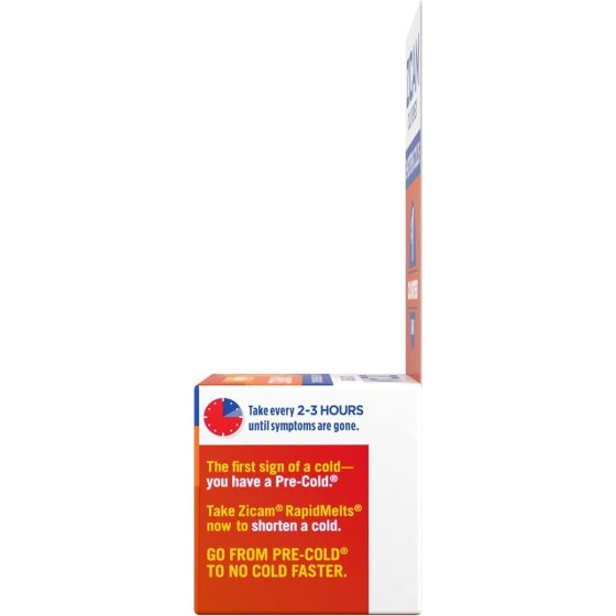 Zicam Cold Remedy Zinc Rapidmelts Citrus Flavor 25Ct