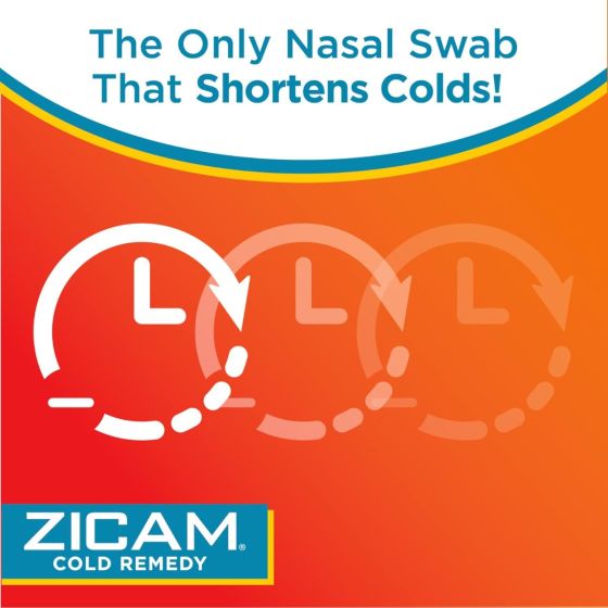 Zicam Cold Remedy Medicated Nasal Swabs Zinc-Free 20Ct