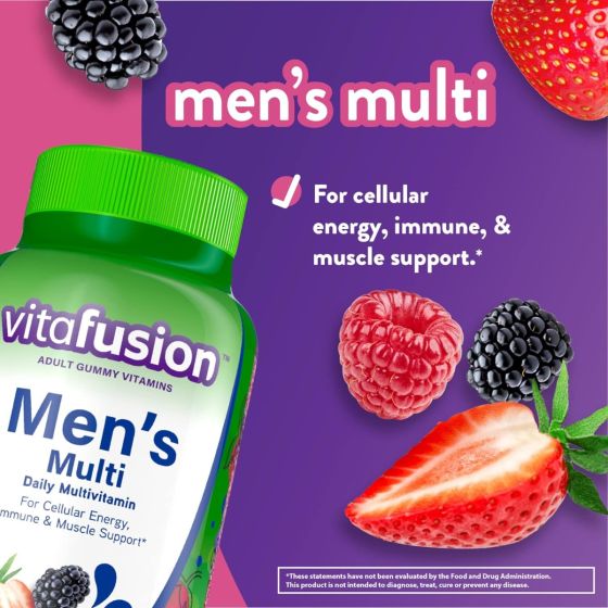 Vitafusion Men's Multivitamin Gummies Berry 150 Ct