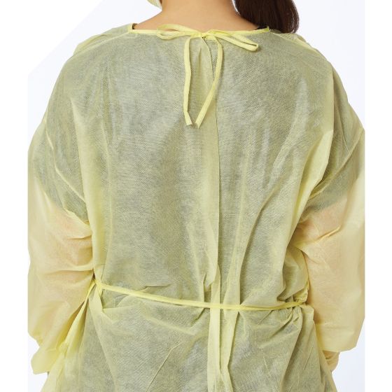 Medline Classic Lightweight Poly Cover Gown R/L 50Ct