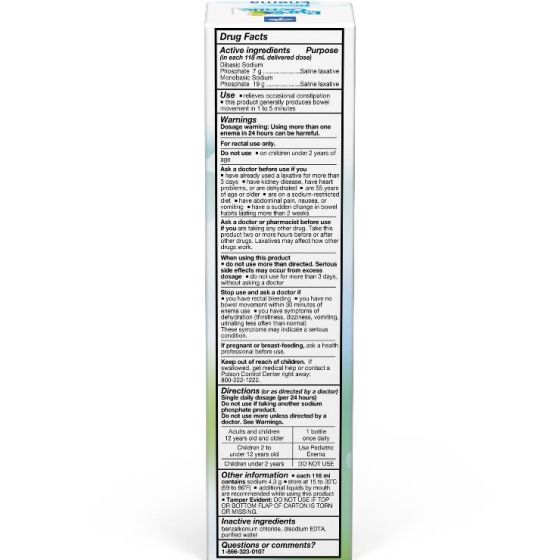 Medline Pure & Gentle Saline Enema Laxative 4.5oz 1Ct