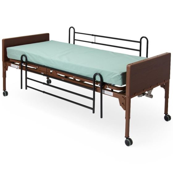 Economy Spring-Loaded 4-Bar Full Side Rail for Medline Homecare Beds ...