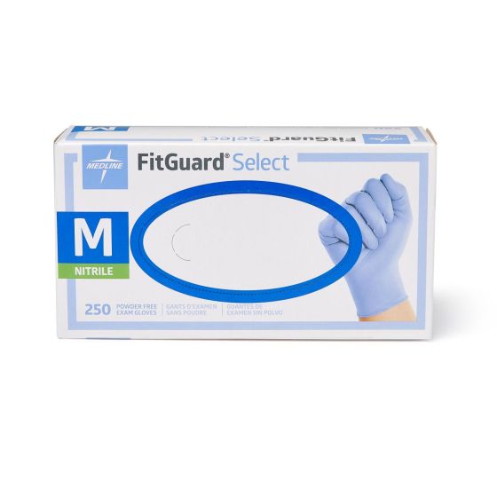 FitGuard Select Nitrile Exam Gloves Size M 250Ct