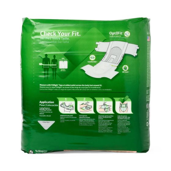 Medline FitRight OptiFit Extra Disposable Brief M 20Ct