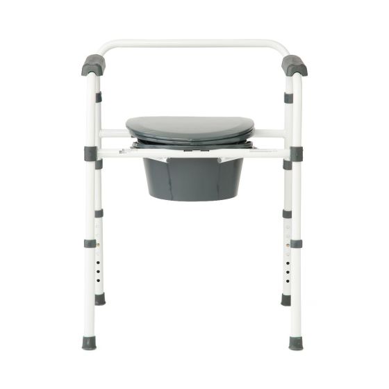 Guardian 3-in-1 Folding Commode with Standard Seat 350lbs Dark Gray 1Ct