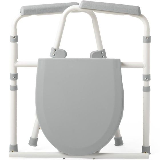 Steel 3-in-1 Folding Steel Commode 350lb Capacity 1Ct