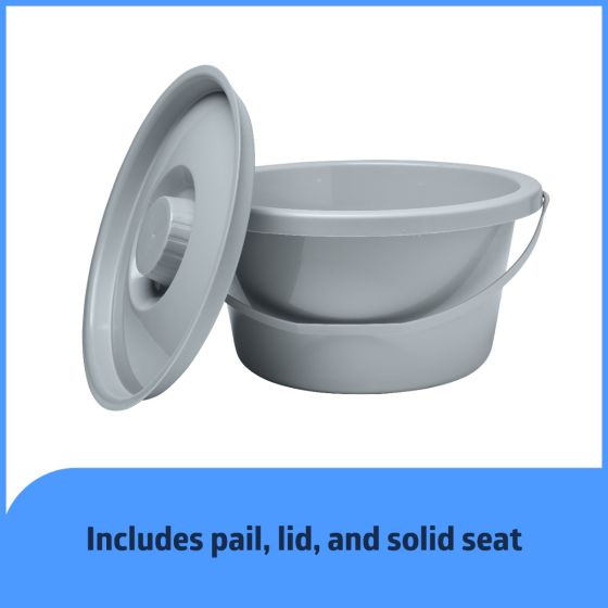 Medline Steel Bariatric Drop Arm Commode, 1,000lb Cap 1Ct