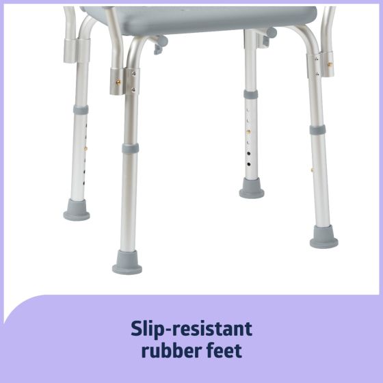Medline Shower Chair with Arms and Back 1Ct