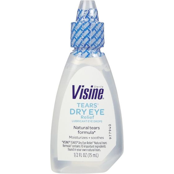 Visine Redness Relief Drops, 0.5 fl. oz. Bottle, One