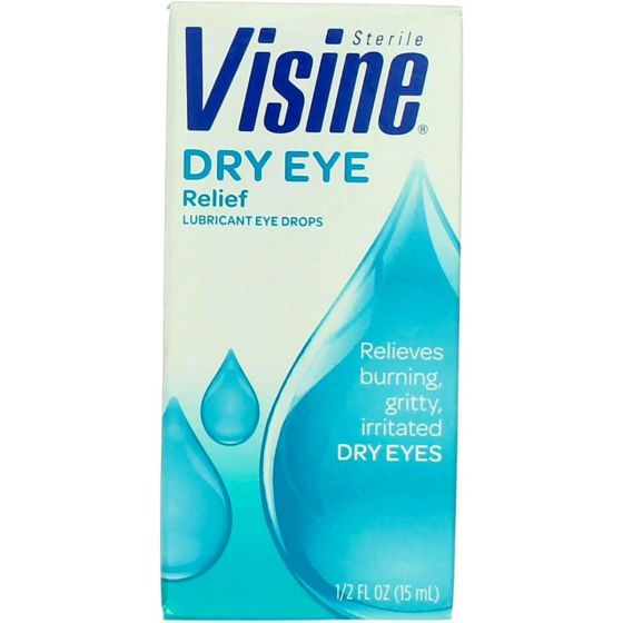 Visine Redness Relief Drops, 0.5 fl. oz. Bottle, One