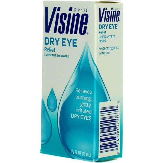 Visine Redness Relief Drops, 0.5 fl. oz. Bottle, One