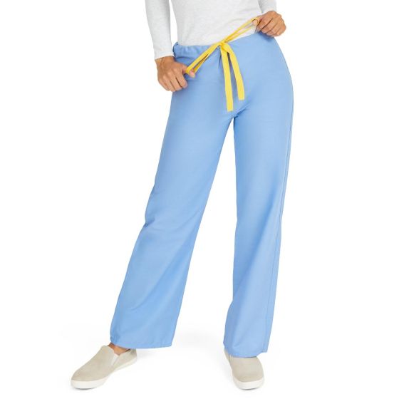 AngelStat Unisex Reversible Drawstring Waist Scrub Pants, Size SX - 7XL