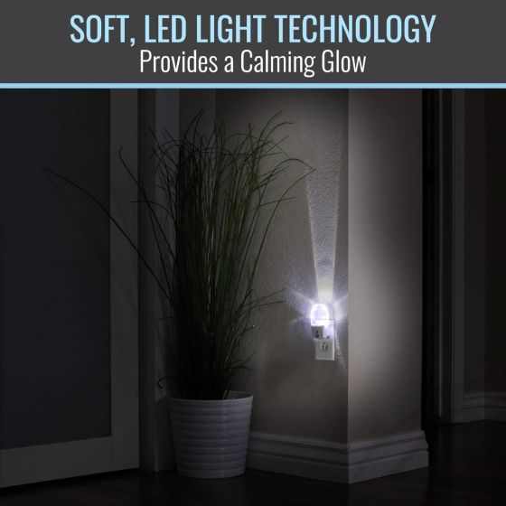 HealthSmart LED Compact Nightlight Plug-In 2Ct