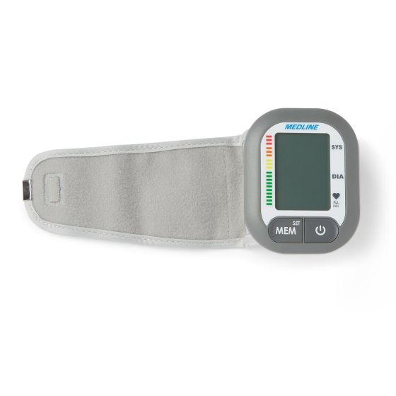 Medline Deluxe Digital Wrist Blood Pressure Monitor 1Ct