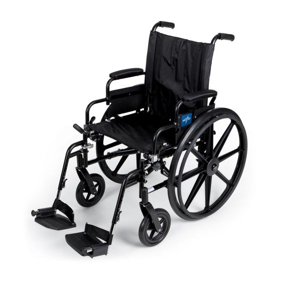 Medline K4 Basic Lightweight Wheelchair with Swing-Back Desk-Length ...