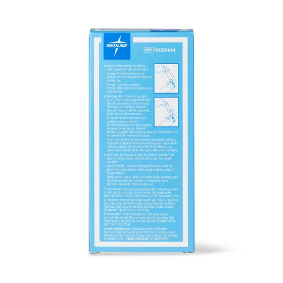 Medline Digital Oral Thermometer Sheath 100Ct