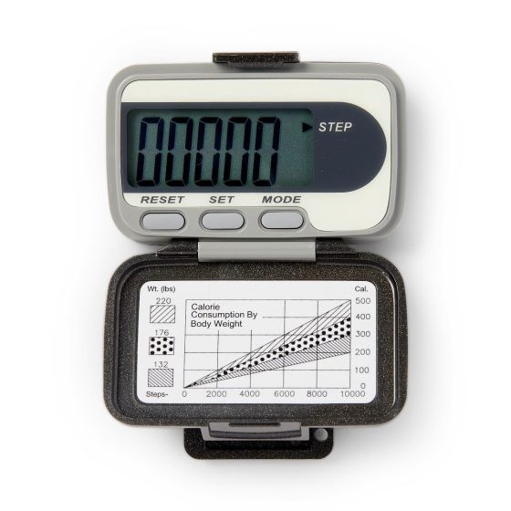 Deluxe Pedometer with Steps, Distance, and Calories