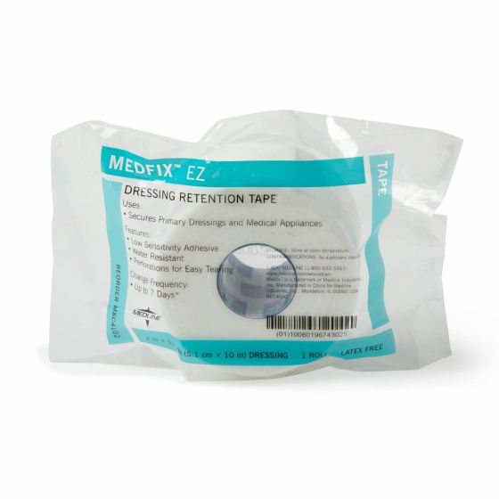 Medline MedFix EZ Dressing Retention Tape 2in x 11yd 12Ct
