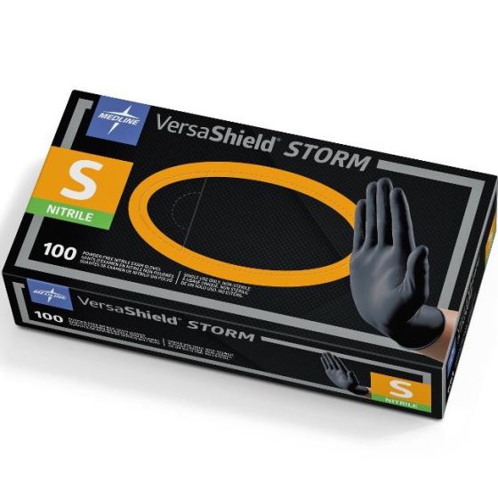 Medline VersaShield Storm Nitrile Exam Gloves S 100Ct