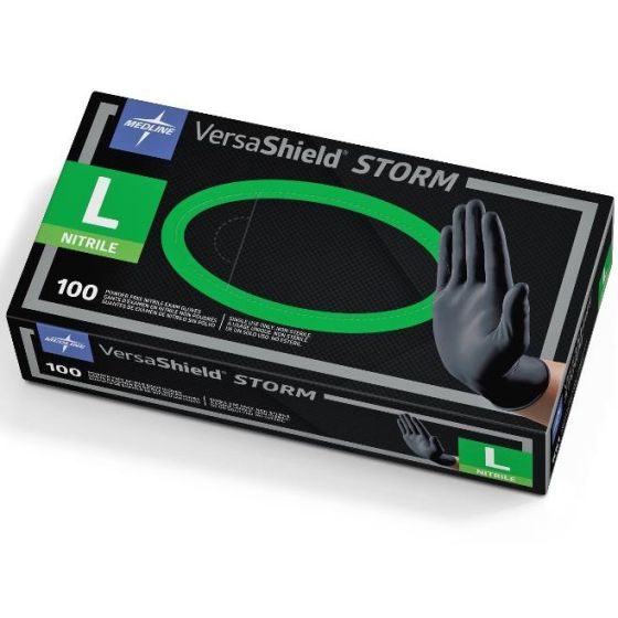 Medline VersaShield Storm Nitrile Exam Gloves L 1000Ct