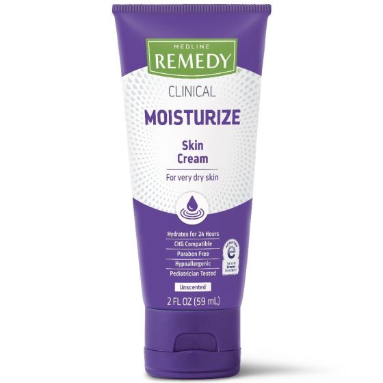 Medline Remedy Clinical Skin Cream Unscented 2oz 24Ct