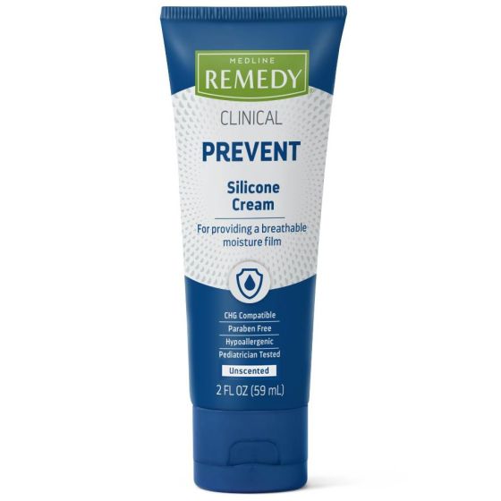 Medline Remedy Clinical Silicone Skin Cream Unscented 2oz 24Ct
