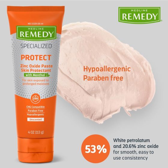 Medline Remedy Specialized Zinc Oxide Paste 2oz 24Ct