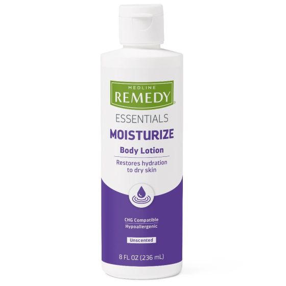 Medline Remedy Essentials Body Lotion Unscented 8oz 1Ct