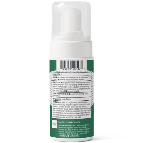 Medline Remedy Specialized No-Rinse Foam Cleanser 4oz 1Ct