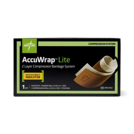 AccuWrap Lite 2-Layer Compression Bandage System 8Ct