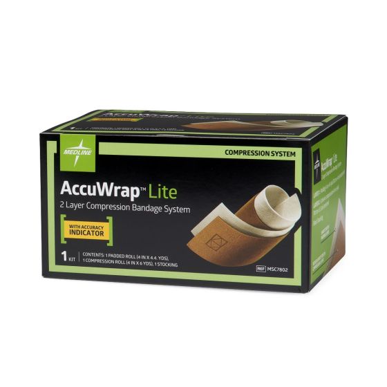 AccuWrap Lite 2-Layer Compression Bandage System 8Ct