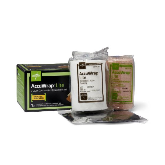 AccuWrap Lite 2-Layer Compression Bandage System 8Ct