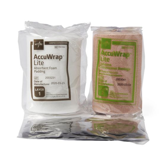 AccuWrap Lite 2-Layer Compression Bandage System 8Ct