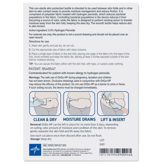 Remedy DriGo-HP Antibacterial Skinfold Sheet 10x36 10Ct