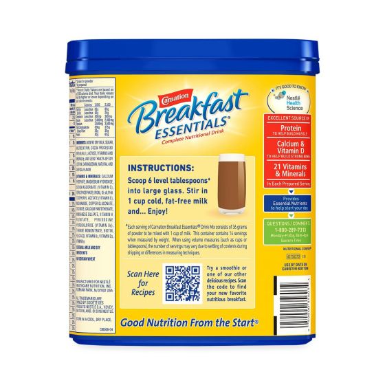 Carnation Breakfast Essentials Nutritional Drink Mix 1Ct