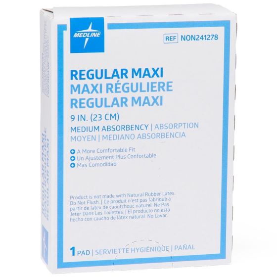 Medline Maxi Period Postpartum Pad 9in Vending Box 1Ct