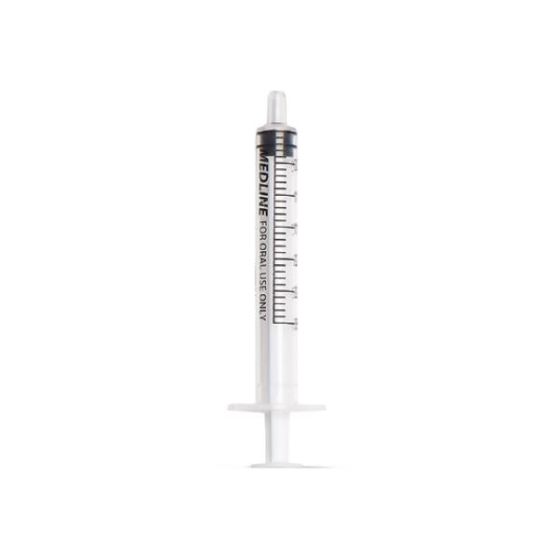 Medline Nonsterile Clear Oral Syringe 3mL 50Ct