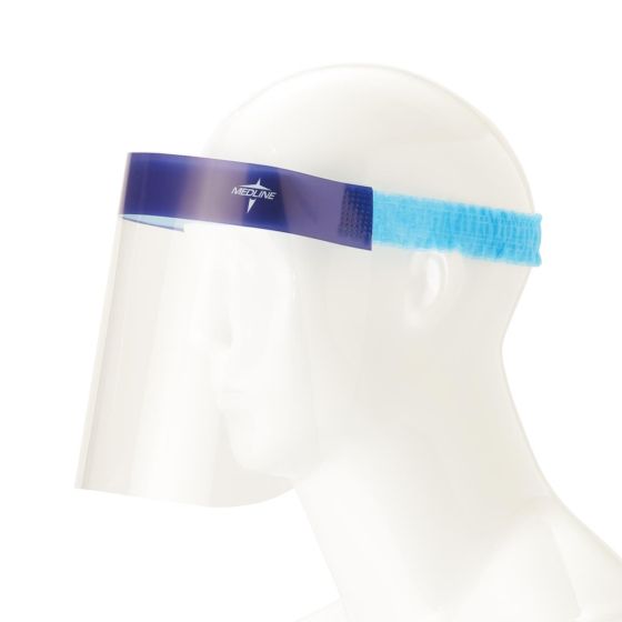 Medline Full Disposable Face Shield with Foam Top 24Ct